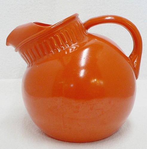 VINTAGE ORANGE RAINBOW 8 INCH BALL PITCHER | eBay
