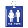 2 Pack Restroom Pass Keychains (1 Mens / 1 Womens) Flexible Bathroom ...