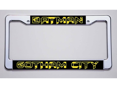 DARK KNIGHT FANS! "BATMAN/GOTHAM CITY" LICENSE PLATE FRAME | eBay