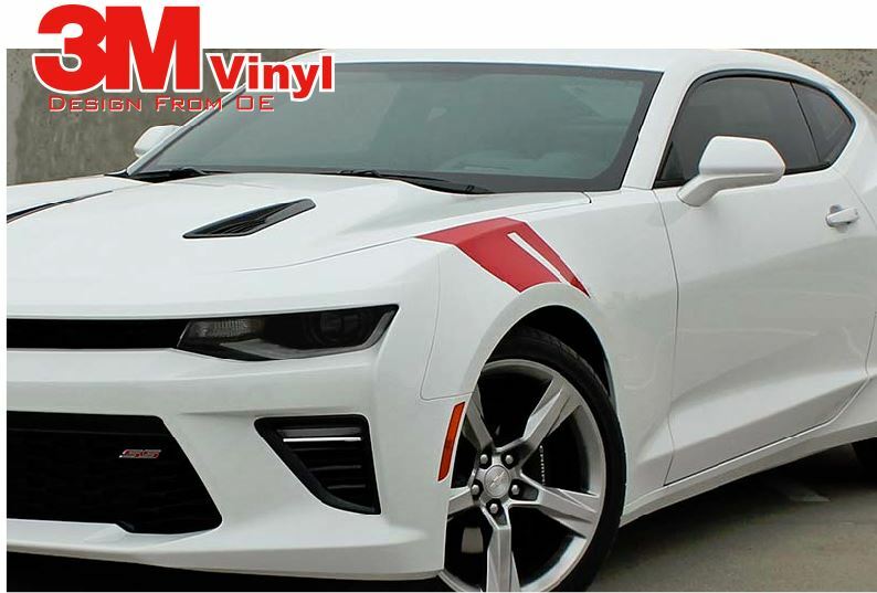 2016 2017 2018 6th Gen Chevrolet Camaro OEM REDLINE Fender Decal Hash ...