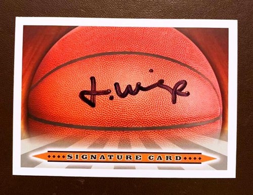 JOE WIESKAMP Iowa Hawkeyes AUTOGRAPH / SIGNED Signature Basketball Card ...