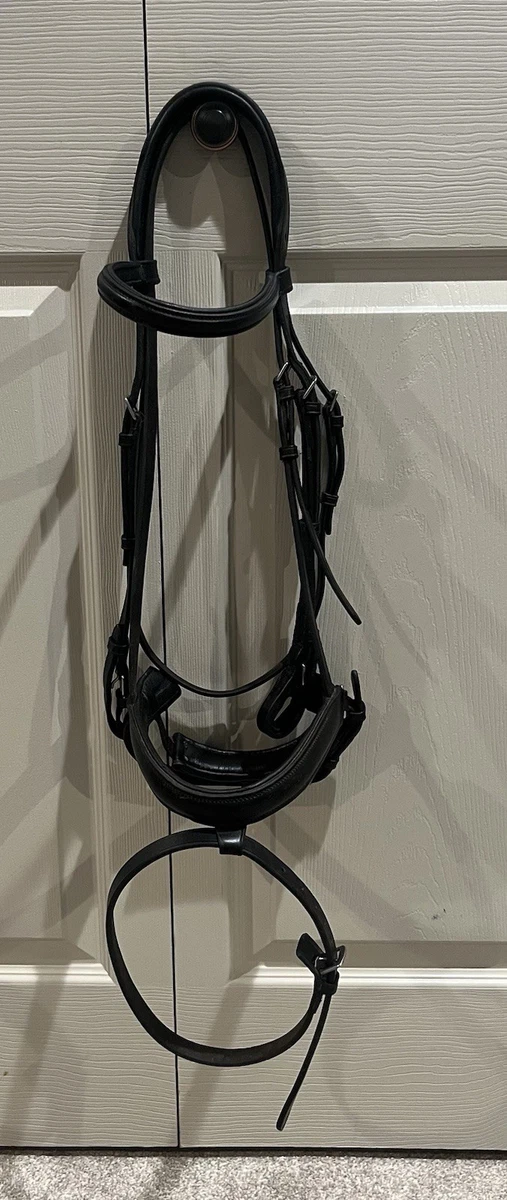 Fancy Stitch Leather Flash Bridle For Horses English Dressage Leather ...