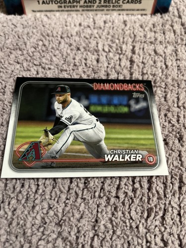 2024 Topps Series 1 #63 Christian Walker Arizona Diamondbacks Baseball ...