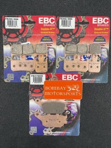 EBC HH Front + Rear Brake Pads(3 Sets) 2007 - 2014 Yamaha R1 / FA442 ...