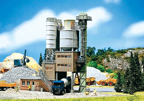 Faller HO Scale Building/Structure Kit Cement Works/Gravel/Mixing Plant ...