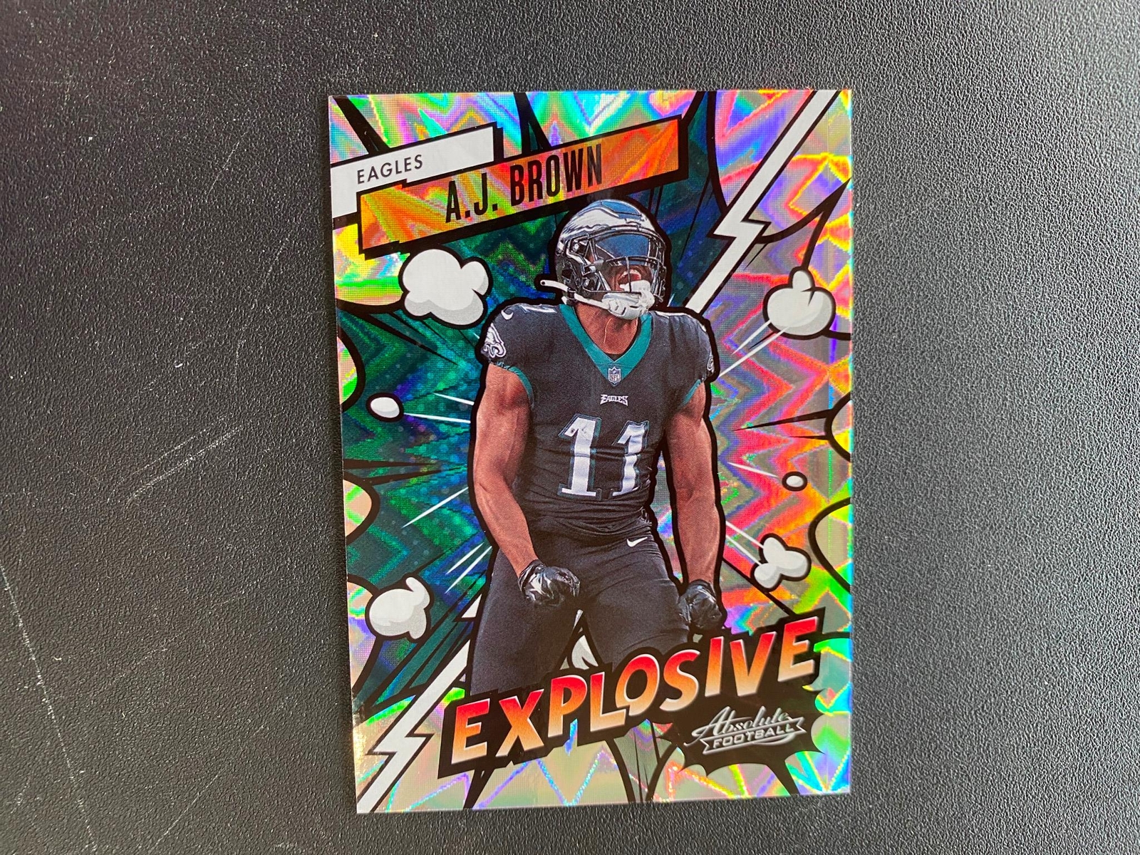 AJ Brown 2023 Absolute #28 Explosive RAW Price Guide - Sports Card Investor