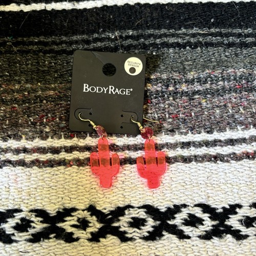 NWT SPENCERS BODY RAGE NEON CACTUS DANGLE EARRINGS | eBay