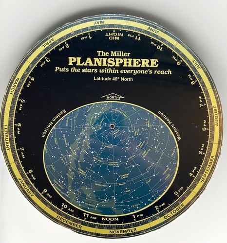 The Miller Planisphere Latitude 40 Degrees North - Astrology Tool ...