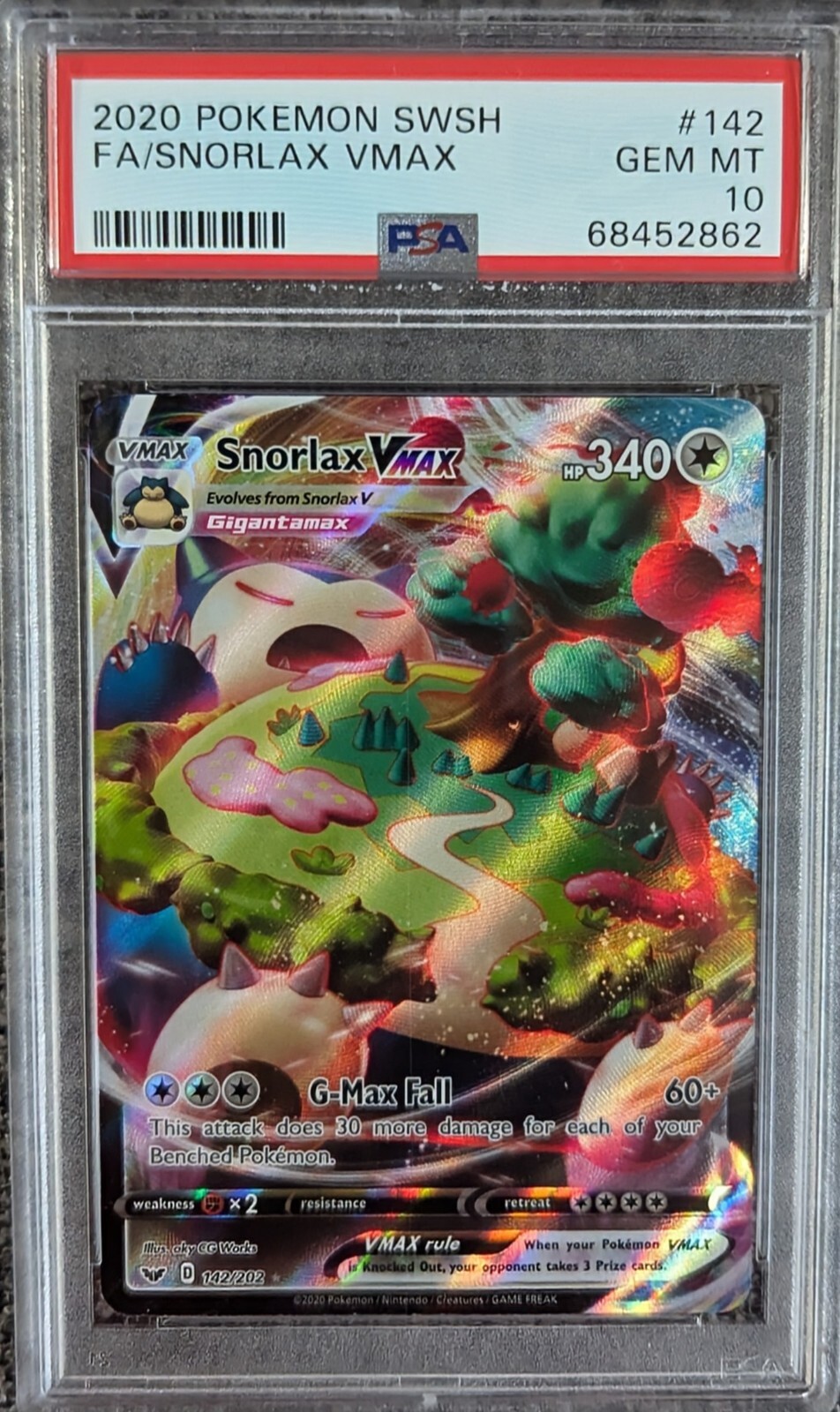 Snorlax VMAX 2020 Sword & Shield #142/202 Holo Price Guide - Sports ...