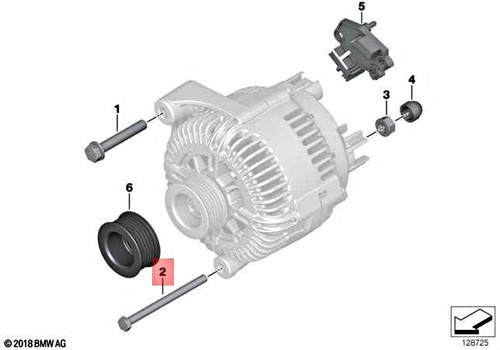 Genuine BMW E60 E60N E61 E61N E63 E63N Alternator Bolt Set OEM ...