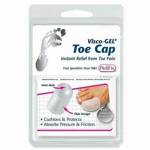 PediFix Visco-GEL Stretchable Toe Cap Instant Relief From Toe Pain XL ...