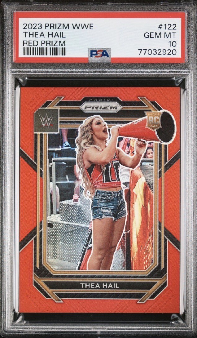 Thea Hail 2023 Prizm WWE #122 Red /299 Price Guide - Sports Card Investor