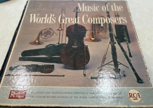 Music Of The World's Great Composers 12 LP Box Set 1959 33 RPM E Reader ...