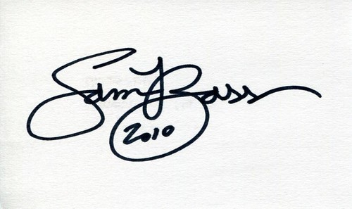 Sam Bass Famous NASCAR Artist Illustrator Rare Signed Autograph | eBay