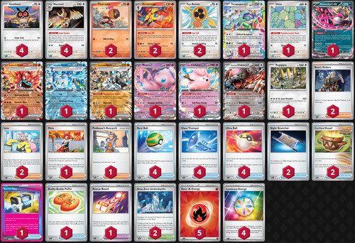 Armarouge Tera Box Competitive Pokemon TCG Deck Post Rotation W/Sleeves ...