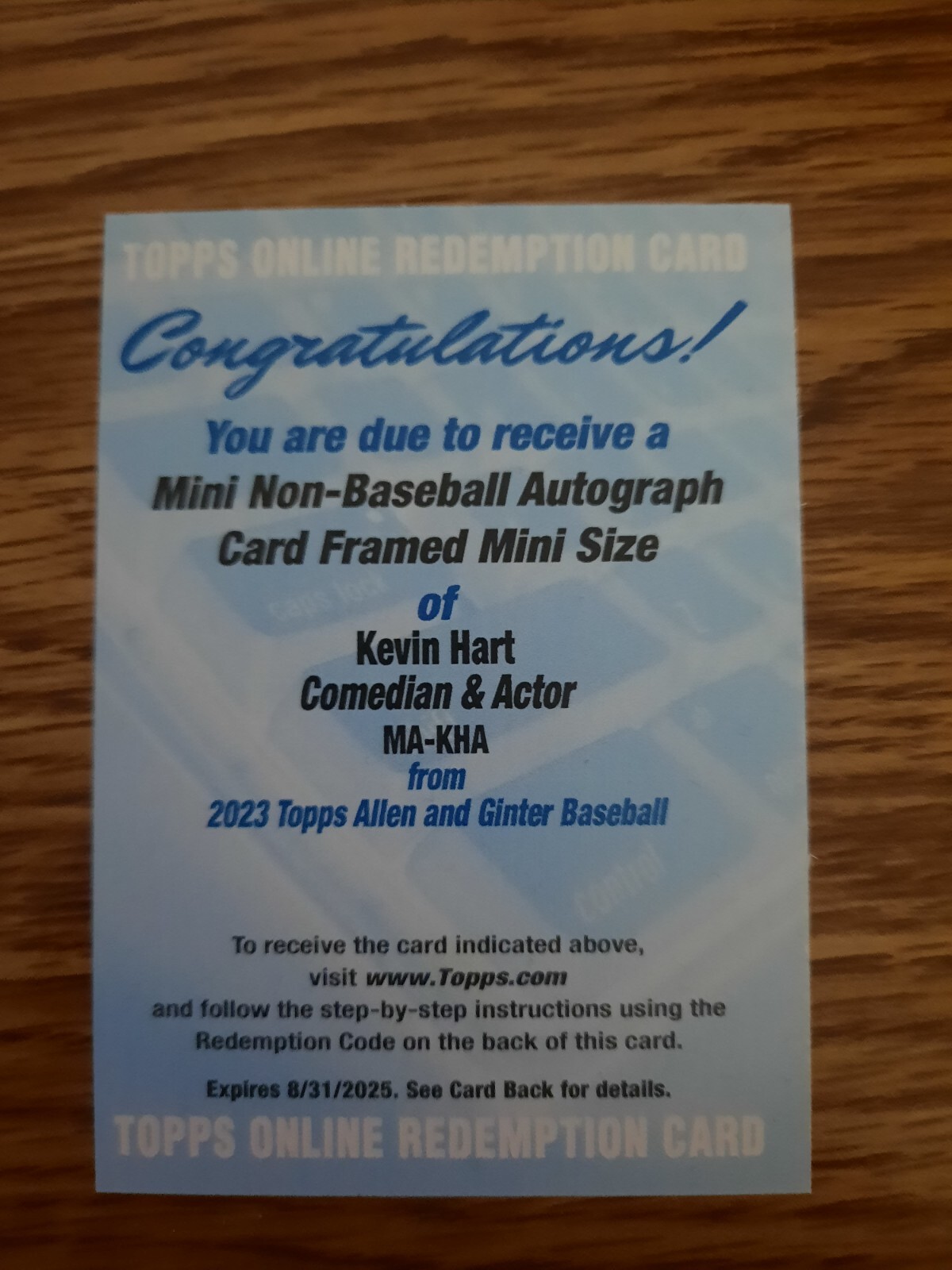 Kevin Hart 2023 Topps Allen & Ginter #MA-KH Framed Mini Auto RAW Price ...