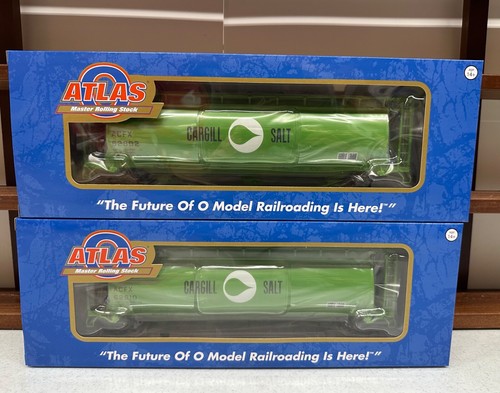 Atlas #3002440 O Scale 2 Rail Cargill Salt 3-Bay Cylindrical Hopper NEW ...