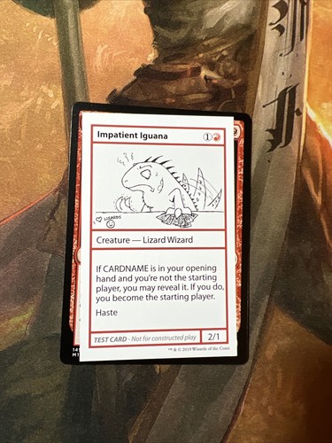 Impatient Iguana - Playtest Card Magic the Gathering MTG - NM, Mint | eBay