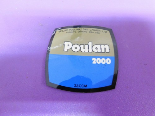 STICKER DECAL FOR POULAN 2000 CHAINSAW ----- BOX 586 C | eBay