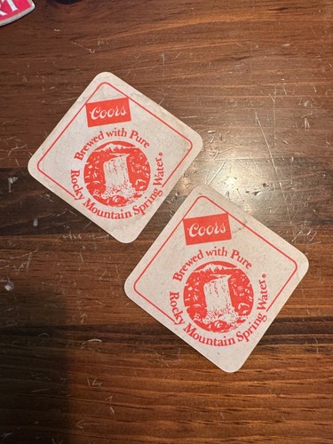 Vintage Coors cardboard coasters | eBay