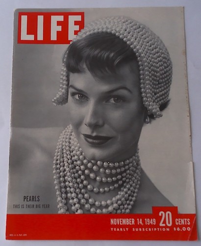 Life Magazine ( Pearls This is Their Big Year ) COVER ONLY November 14 ...