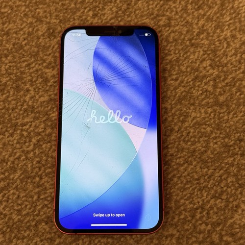 Apple iPhone 12 | 64GB | (PRODUCT)RED | Unlocked | 71% BH | CRACKED ...