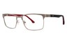 New TIMEX KENMARK Eyeglass Frame Stainless Steel Gunmetal T216 Half Rim ...