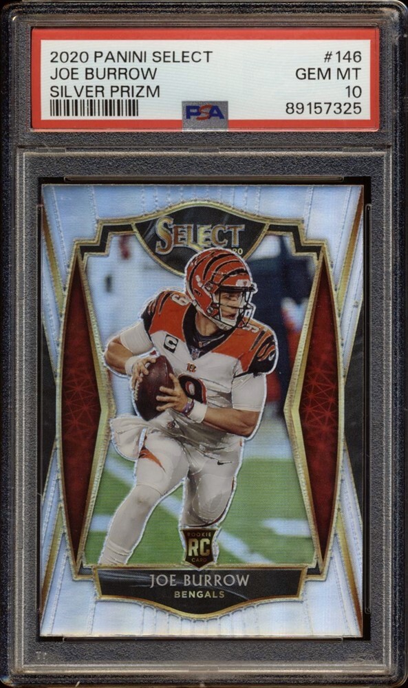 Joe Burrow 2020 Select #146 Premier Level Silver Price Guide - Sports ...