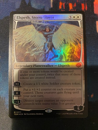 MTG Tarkir Dragonstorm Elspeth Storm Slayer Foil | eBay