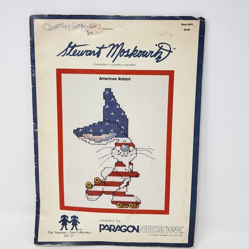 American Rabbit Stewart Moskowitz Cross Stitch Pattern Book Vintage ...
