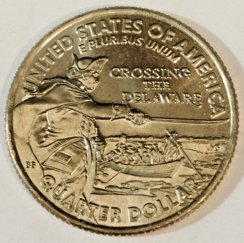 2021 P GEORGE WASHINGTON CROSSING THE DELAWARE QUATER UNCICULATED ATB ...