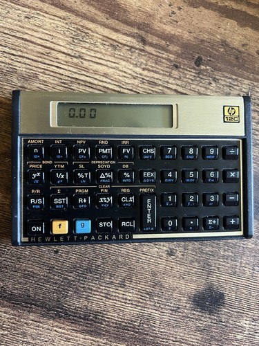 HP 12C Financial Calculator with Slip Case Hewlett Packard great ...
