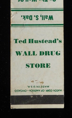 1950s Ted Hustead's Wall Drug Store on the Wall of the Badlands Wall SD ...