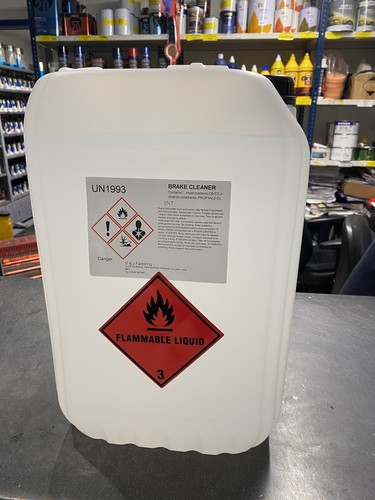 25ltr Brake & Clutch Cleaner 25 litre - Removes Oil, Dirt, Grease ...