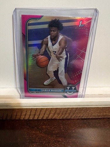 2021-22 Bowman University Shavir Wheeler #46 Pink Refractor (RC) | eBay