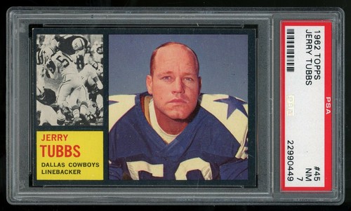 1962 Topps #45 Jerry Tubbs PSA 7 NM #22990449 **DEC21** | eBay