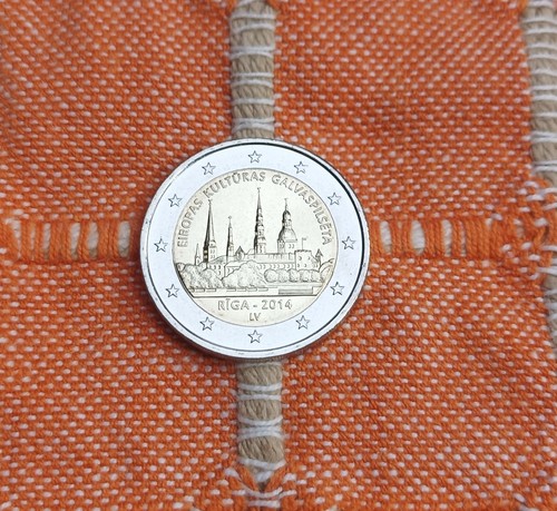 European Union 2014 Latvia Riga European Capital of Culture 2 euro coin ...