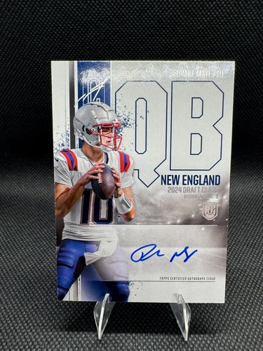 2025 Topps Signature Class Drake Maye On Card Auto RC RCA-DM Patriots ...