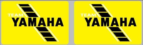 TEAM YAMAHA VINTAGE MOTOCROSS STICKERS Set of TWO AHRMA YZ YZF | eBay