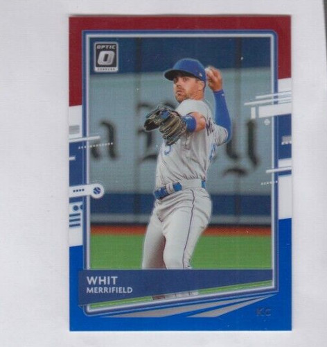 Whit Merrifield 2020 DONRUSS OPTIC RED, WHITE & BLUE PRIZM /15 ROYALS ...