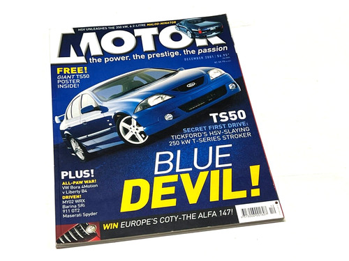 Motor Car Magazine Australia - Dec.2001 - Ford TS50 Alfa 147 VW Bora ...