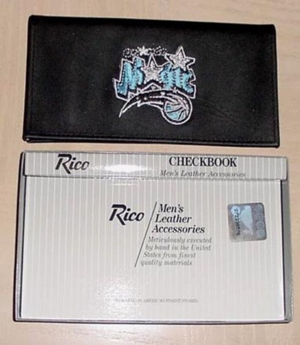 Orlando Magic Checkbook Cover Leather Embroidered Logos NBA | eBay