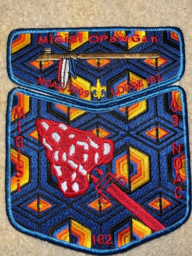 Boy Scout Migisi Opawgan 162 2009 Peace Pipe Arrow Michigan OA Flap ...