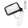 Square Lens Handheld Magnifying Glass with LED Light for Reading ...
