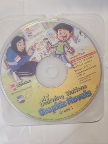 MY LEARNING STATION / GRAPHIC NOVELS GRADE 1 / CD-ROM McGraw-Hill / VG ...