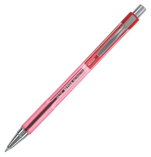 30007 Pilot The Better Retractable Ballpoint Pen, Medium, Red Ink, Pack ...