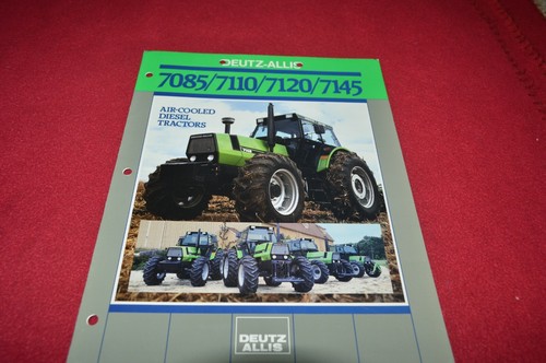 Deutz Allis Chalmers 7085 7110 7120 7145 Tractor Dealer's Brochure ...