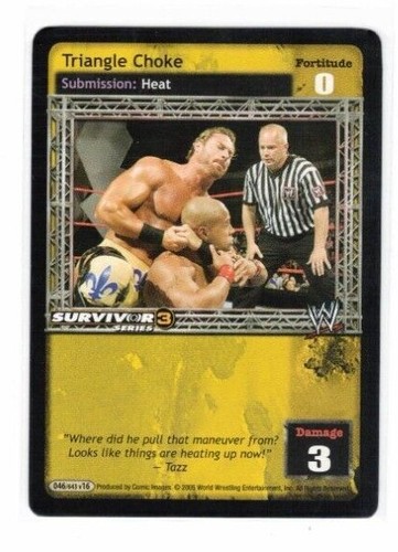 WWE Raw Deal Card: Triangle Choke-SS3 | eBay