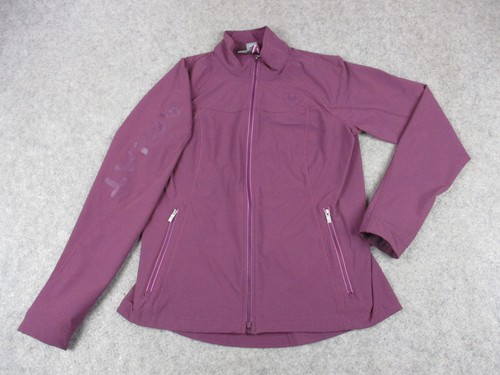 Ariat Jacket Womens Medium Purple Ariat TEK Softshell Full Zip Riding ...