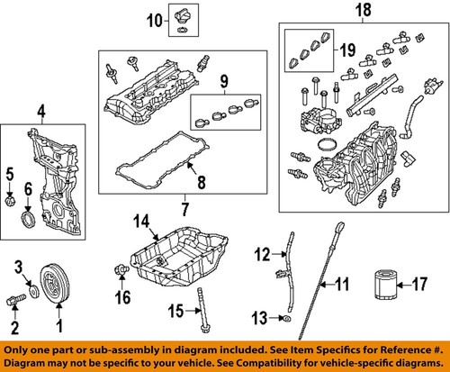 CHRYSLER OEM 13-18 200 Engine Engine Parts-Valve Cover Seal 5047439AB ...
